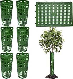 Amazon.com : Tree Trunk Protector Guard Green, 6 Pack Garden Fence ...