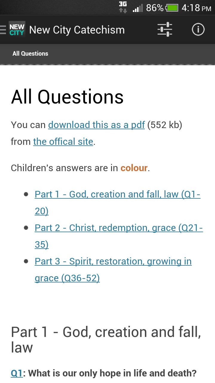 New City Catechism - App on Amazon Appstore