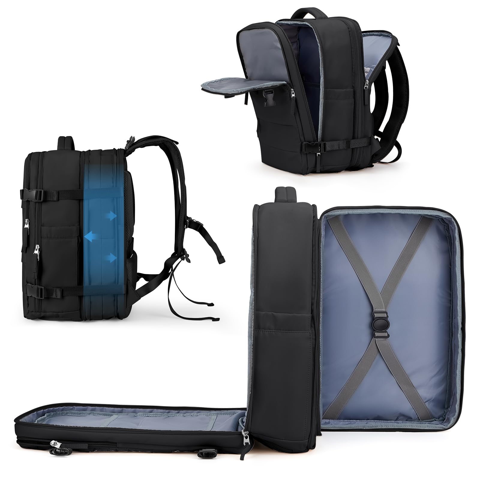 Amazon.com: coowoz Large Travel Backpack For Women Men, Carry On ...