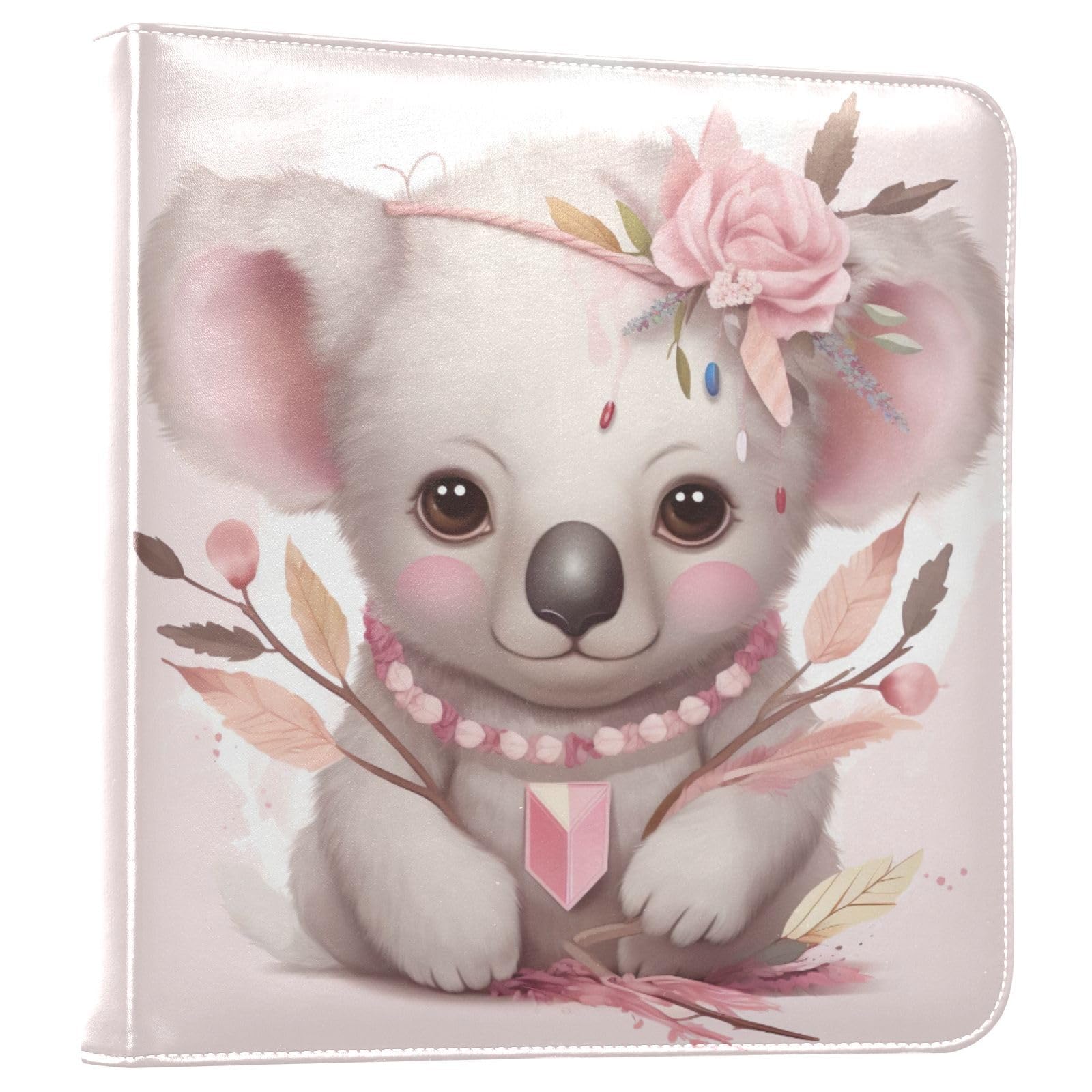 Pink Koala Wedding World Cake Topper. Koala & Rabbit Wedding Topper