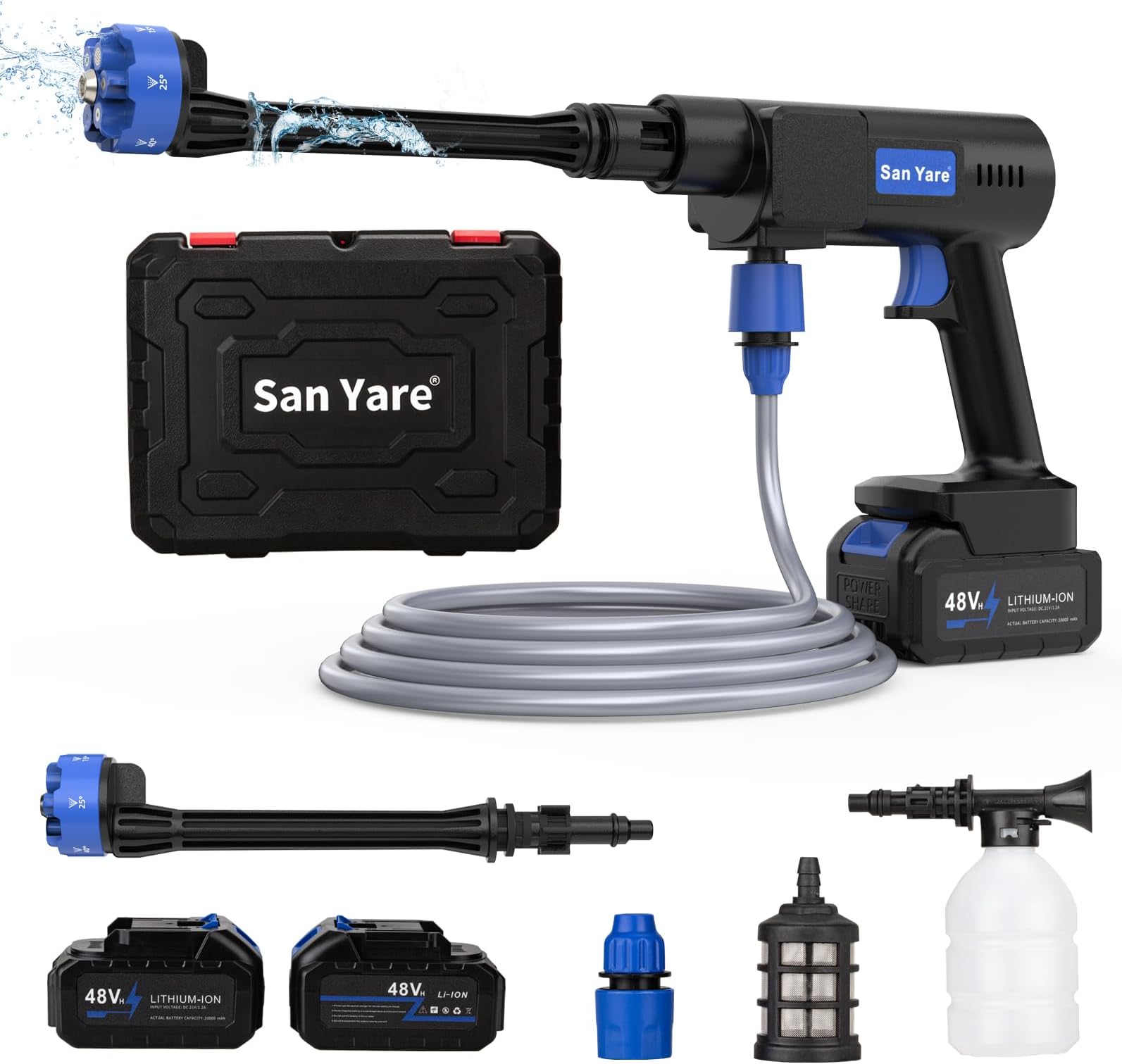 Amazon.com : Aihand Cordless Pressure Washer, Battery Power Washer ...