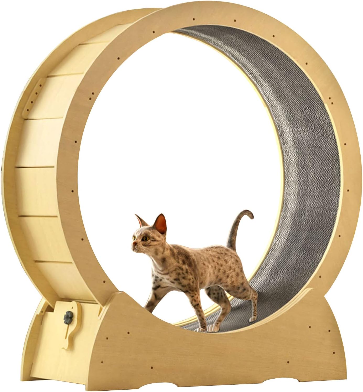 Cat Exercise Wheel for Indoor Cats, Inside Diameter 39.37" Large Cat ...