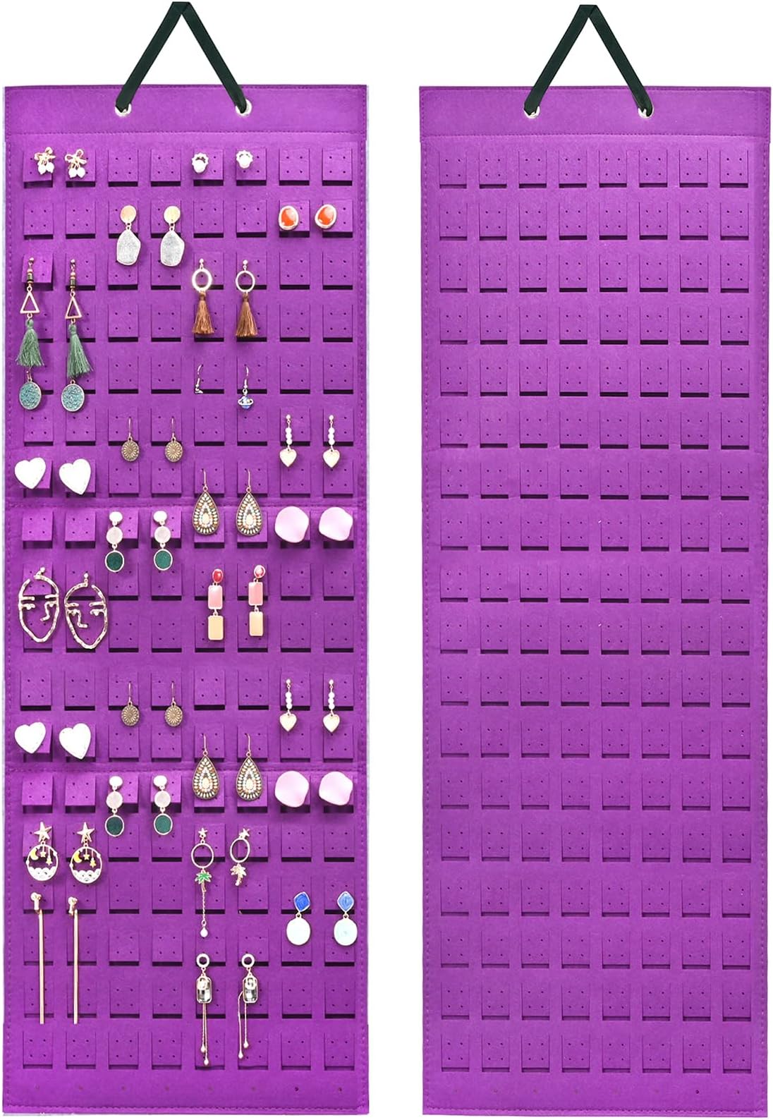 Amazon.com: Caffox Hanging Earring Holder, Large Earring Organizer with ...