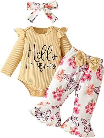 Amazon.com: Newborn Halloween Outfit Newborn Baby Girl Halloween Outfits Long Sleeve Romper ...