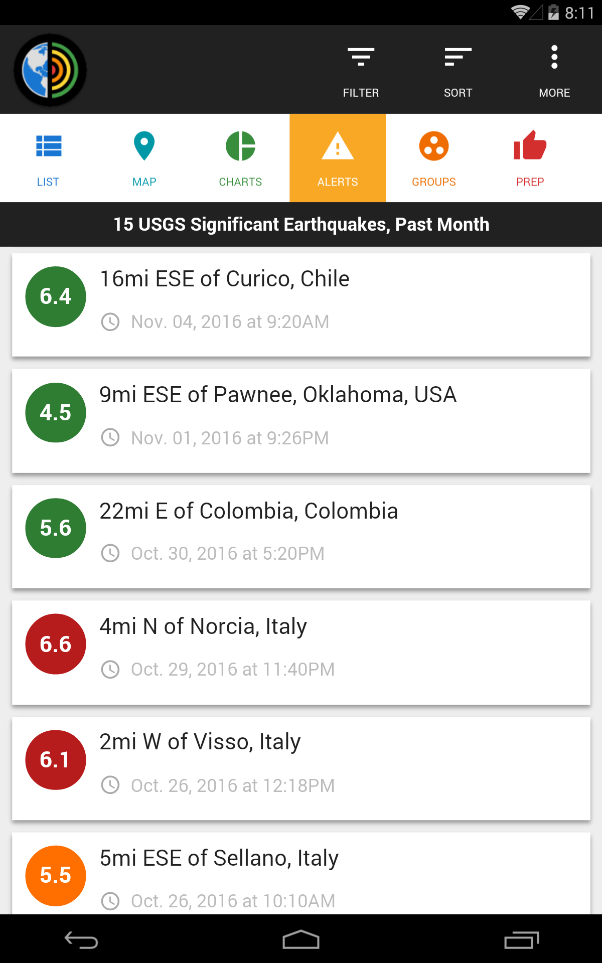 GeoTremor Earthquake Tracking and Notifications - App on Amazon Appstore