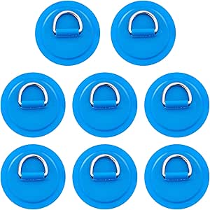 WEBEEDY D-Ring Patch for PVC Inflatable Boat Kayak Surfing 8 Pieces ...
