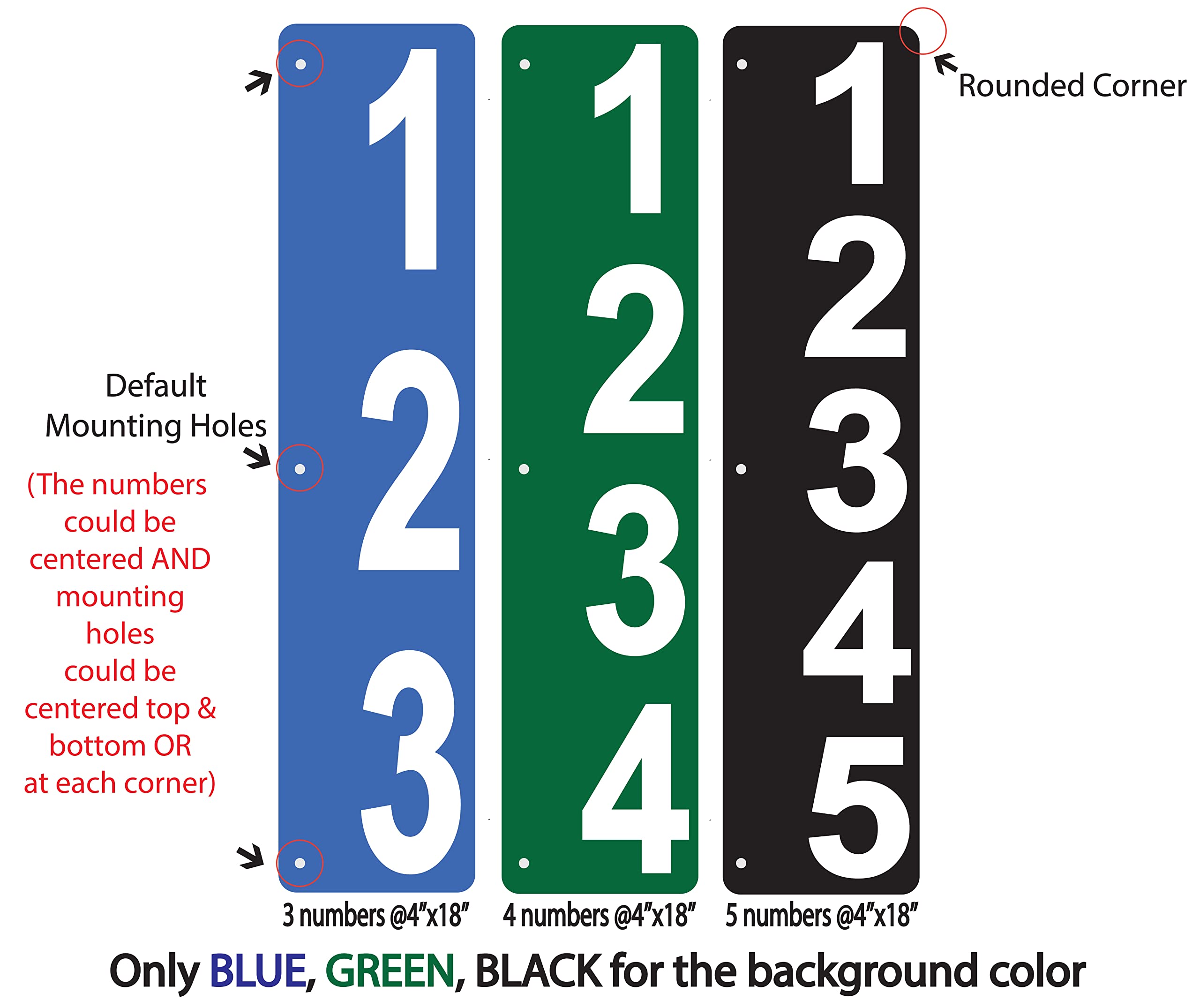 Reflective Address Signs