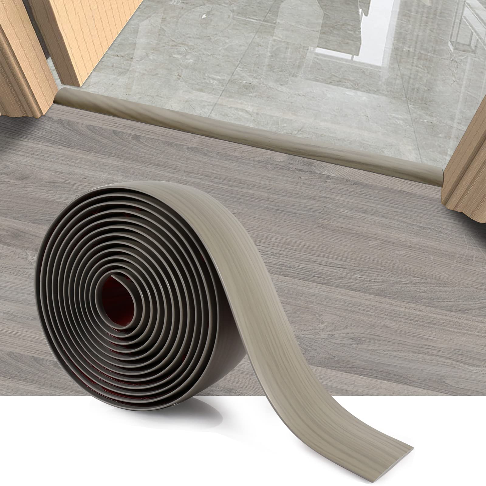 Snapklik.com : Floor Transition Strip, 10 Ft Self Adhesive Vinyl ...