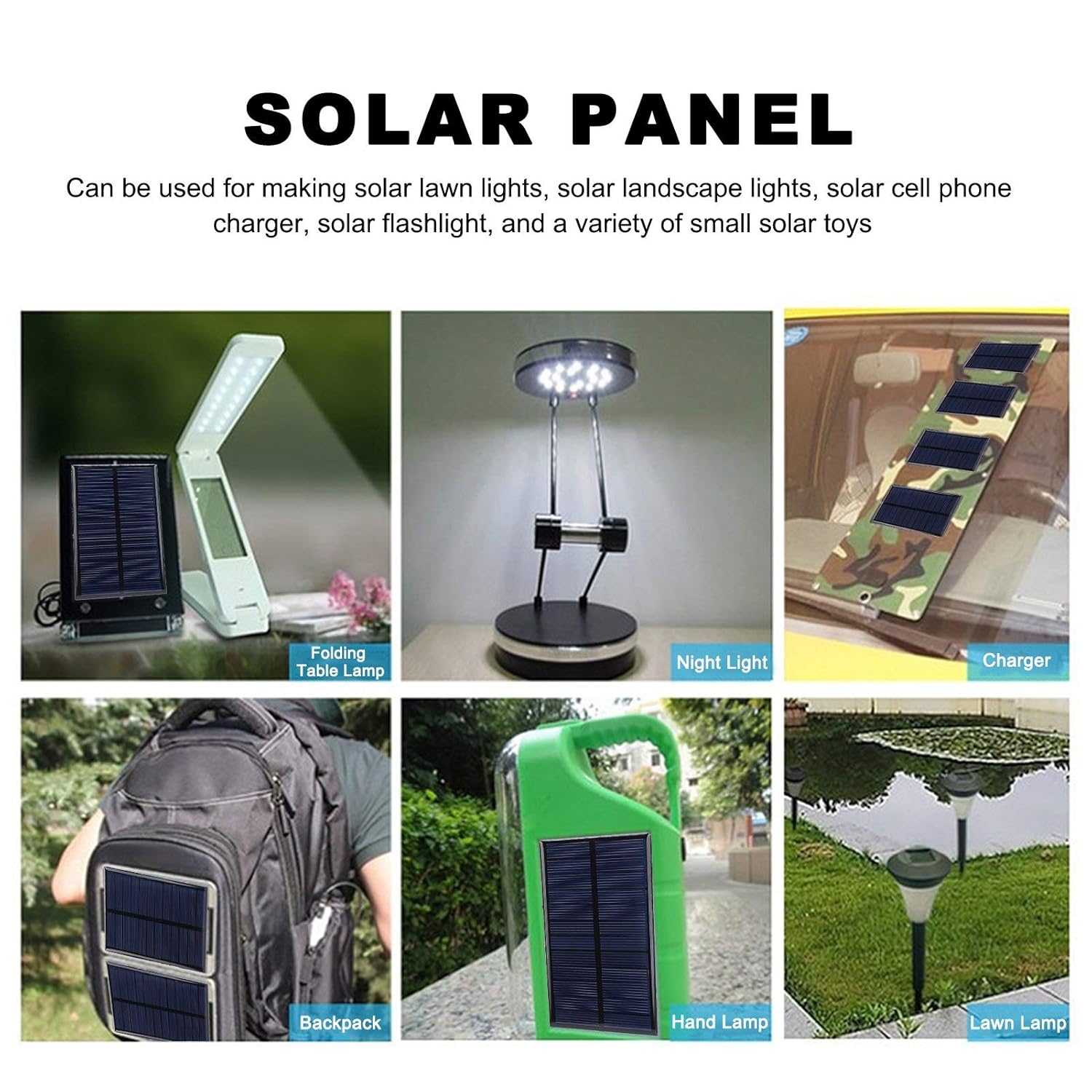 Solar Panel Kit Monocrystalline Module 3pcs DC 6V 1W Solar Panel Cell ...