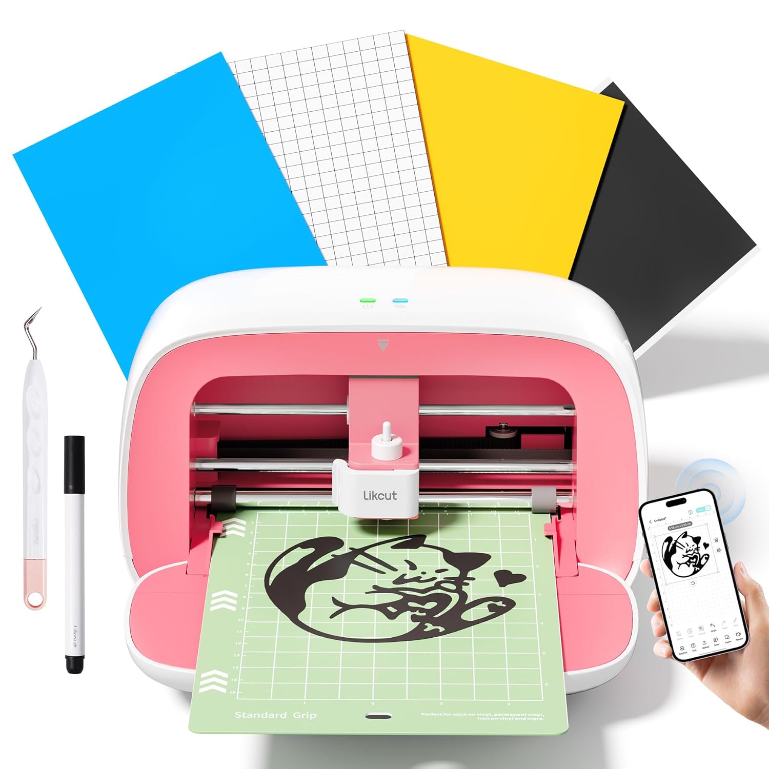 Amazon.com: S501 Vinyl Cutter Machine with Built-in Storage, Die ...
