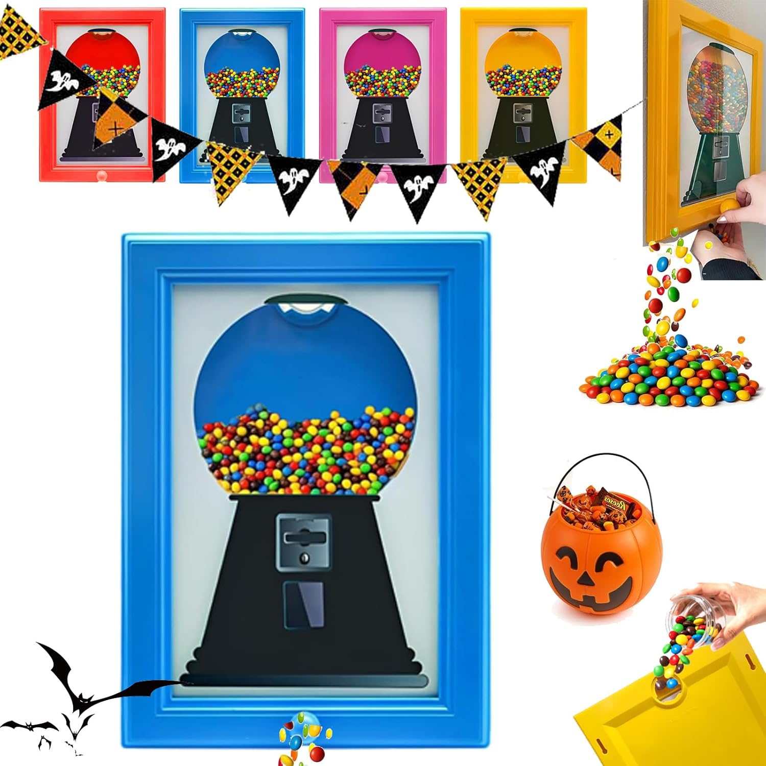 Amazon.com: Gumball Machine Picture Frame, Candy Dispenser Photo Frame ...