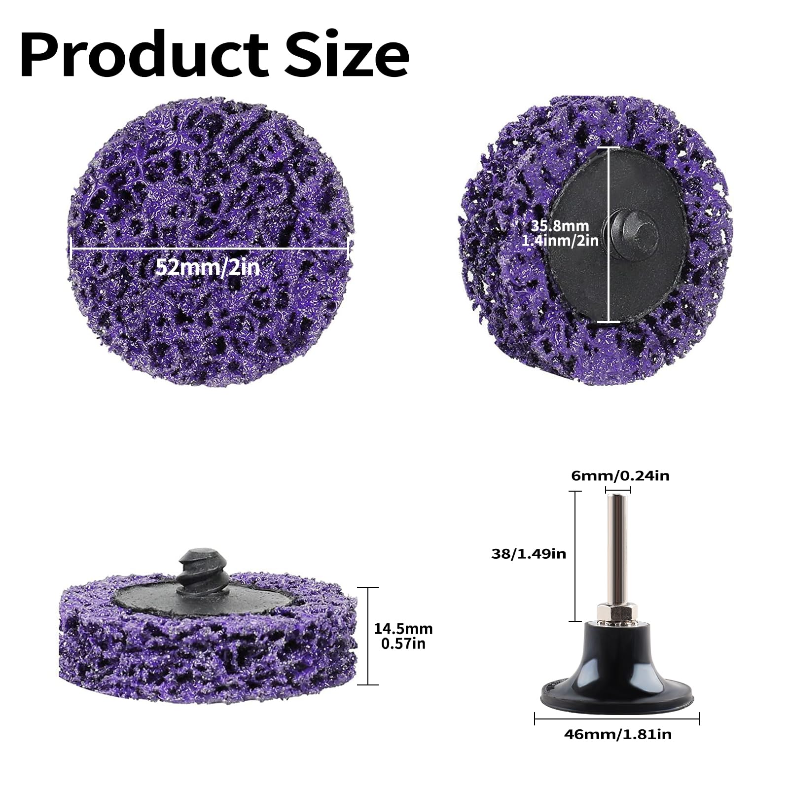 Snapklik.com : 30pcs 2 Inch Strip Discs Stripping Wheel For Drills, Die ...