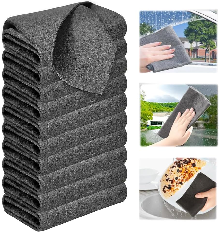 SXCCNW Thickened Magic Cleaning Cloth, 16 PCS Streak-Free Reusable ...