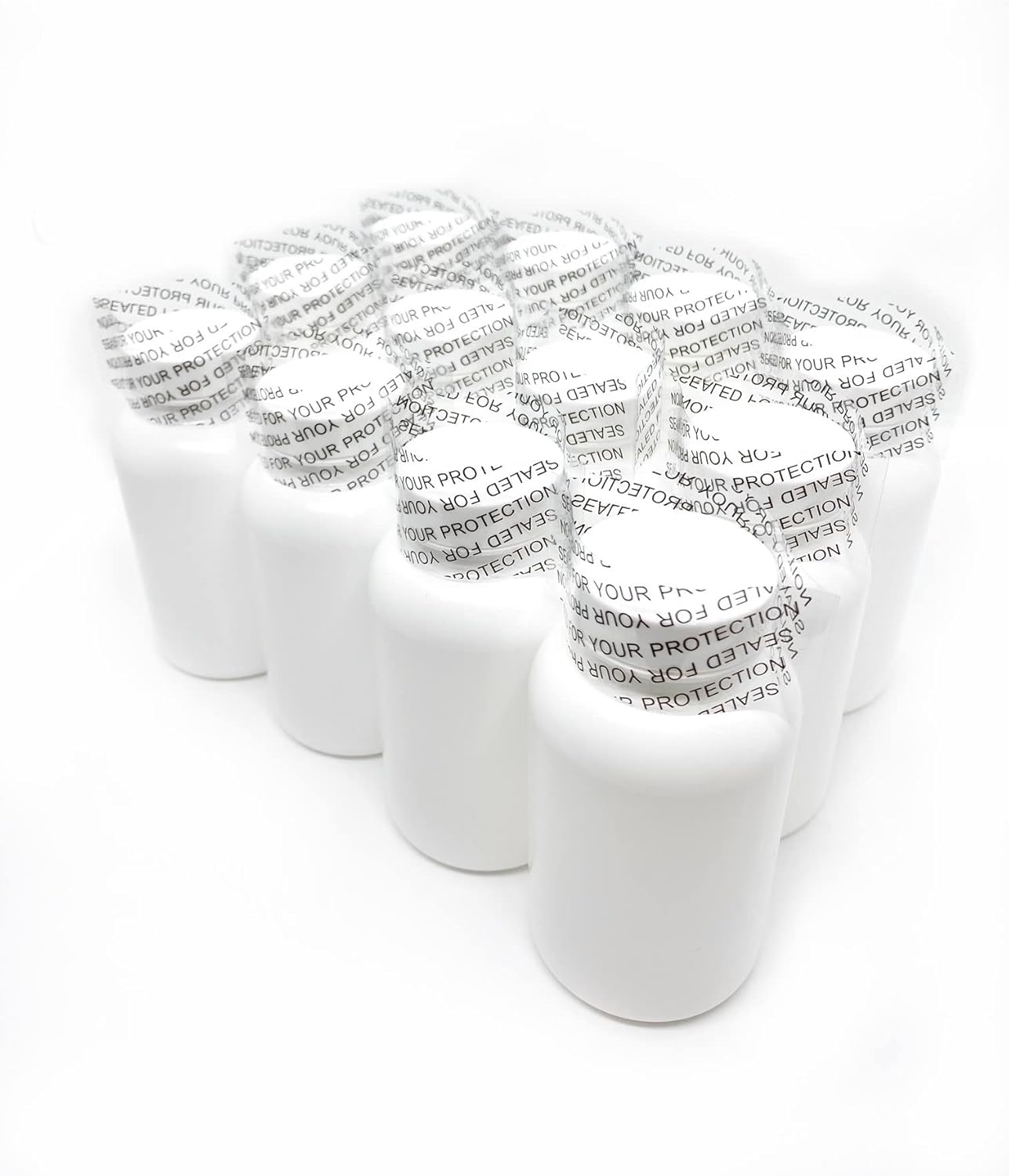 Amazon.com: 200ml White HDPE Pill Packer Bottles with Labels - 12 Count ...