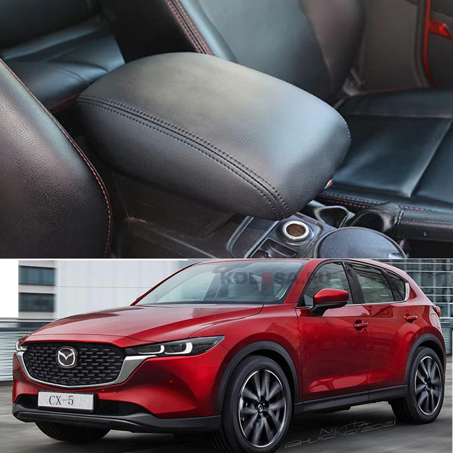 Amazon.com: Center Console Cover Black for Mazda CX-5/CX5 2017 2018 ...