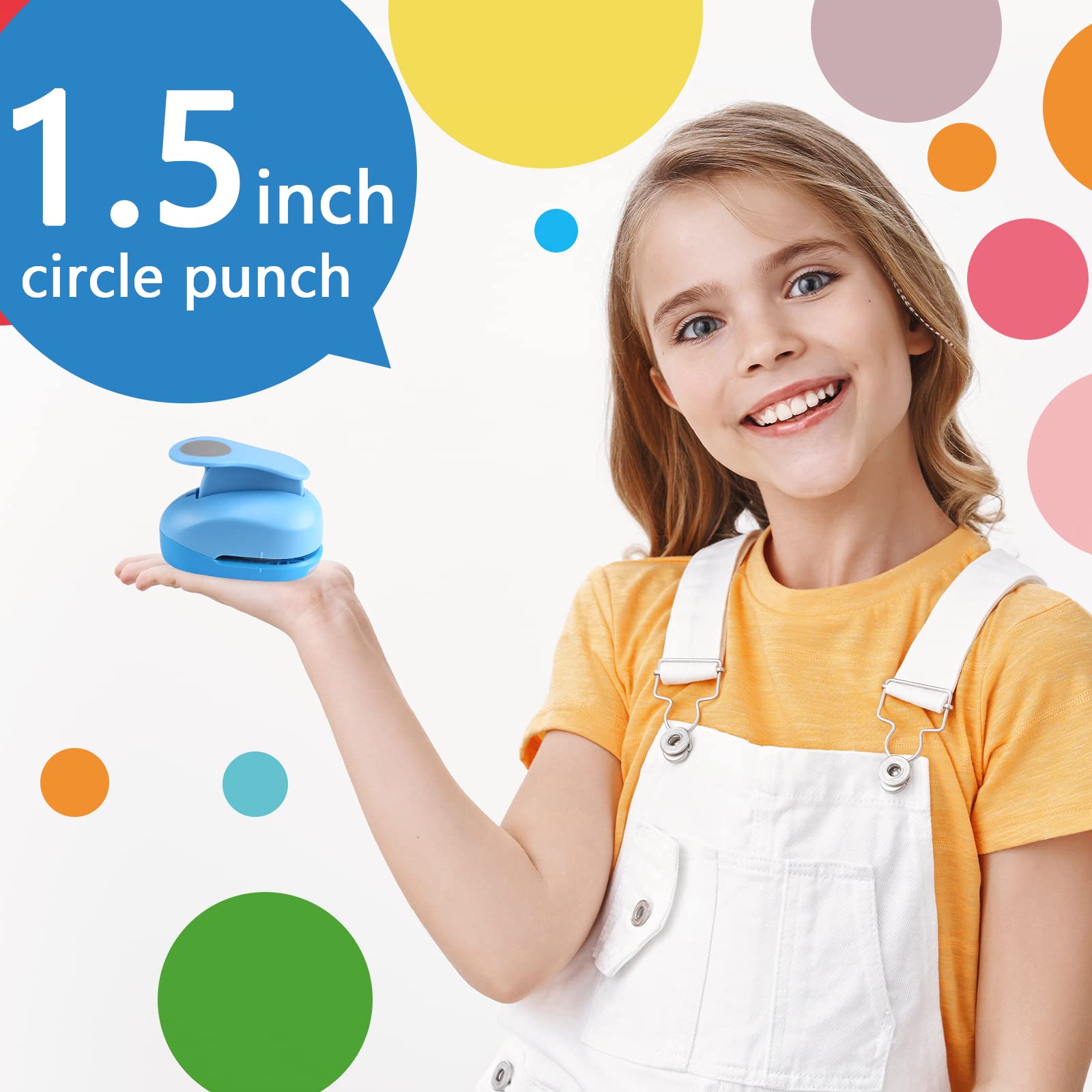 Snapklik.com : 1.5 Inch Circle Punch, Circle Shape Lever Action Craft ...