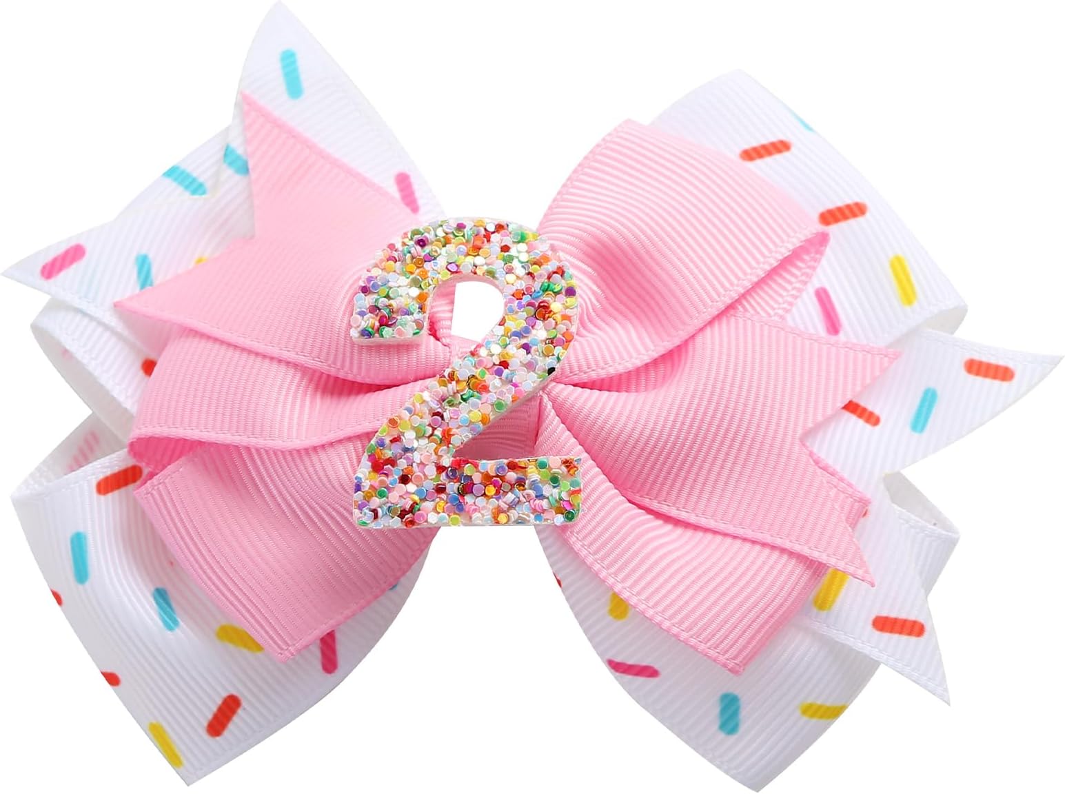 Amazon.com : Jissoo Hair Clip - 1st Birthday Pink Bow Party Decorations ...