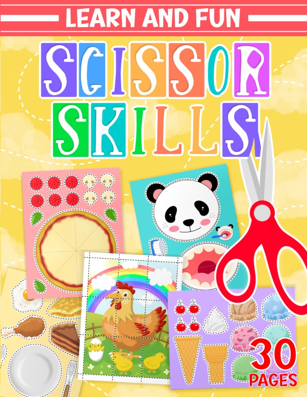 Amazon.com: Learn and fun, Scissor Skills Book: Including over 30 games ...