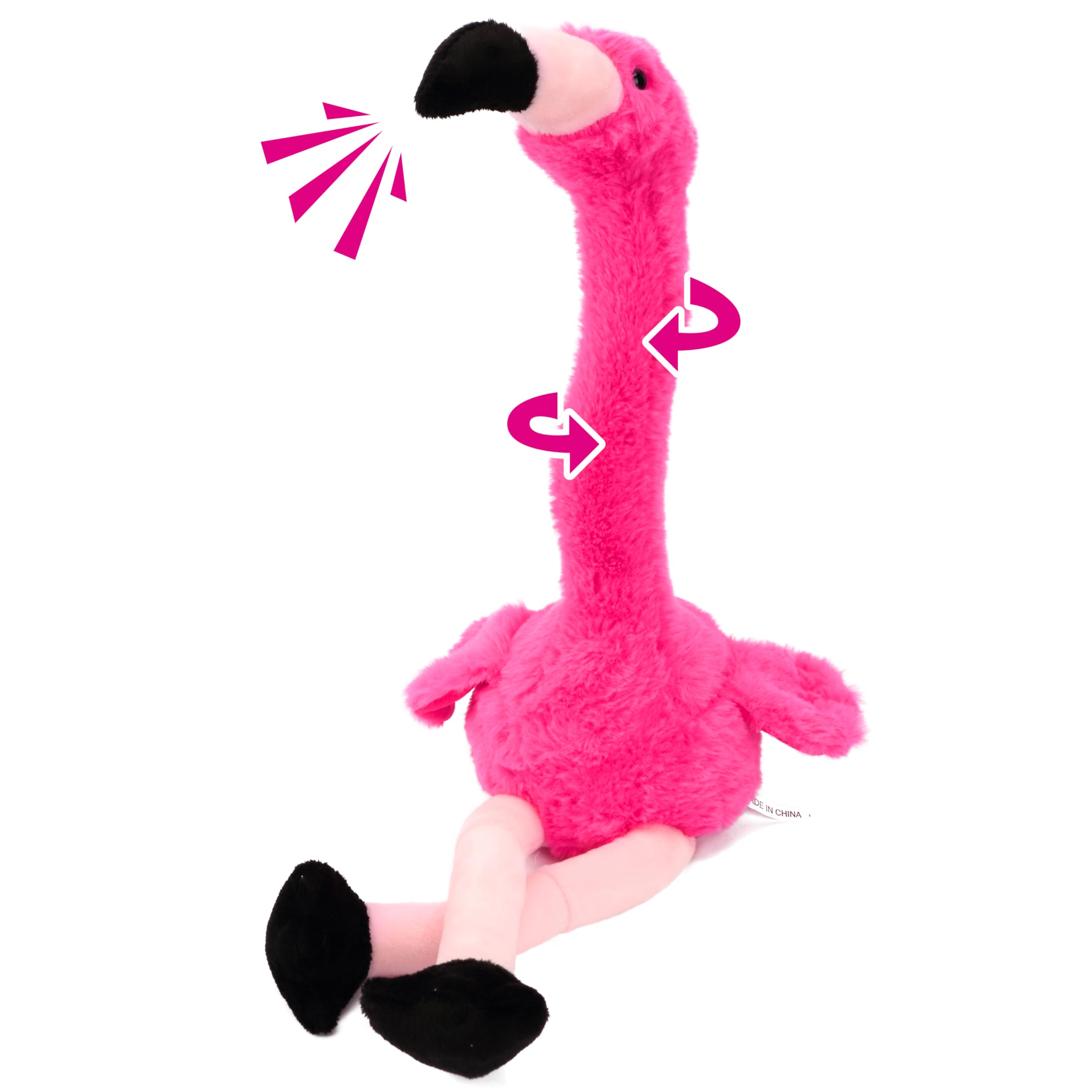 Amazon.com: Hopearl Talking Flamingo Repeats What You Say Twisting ...