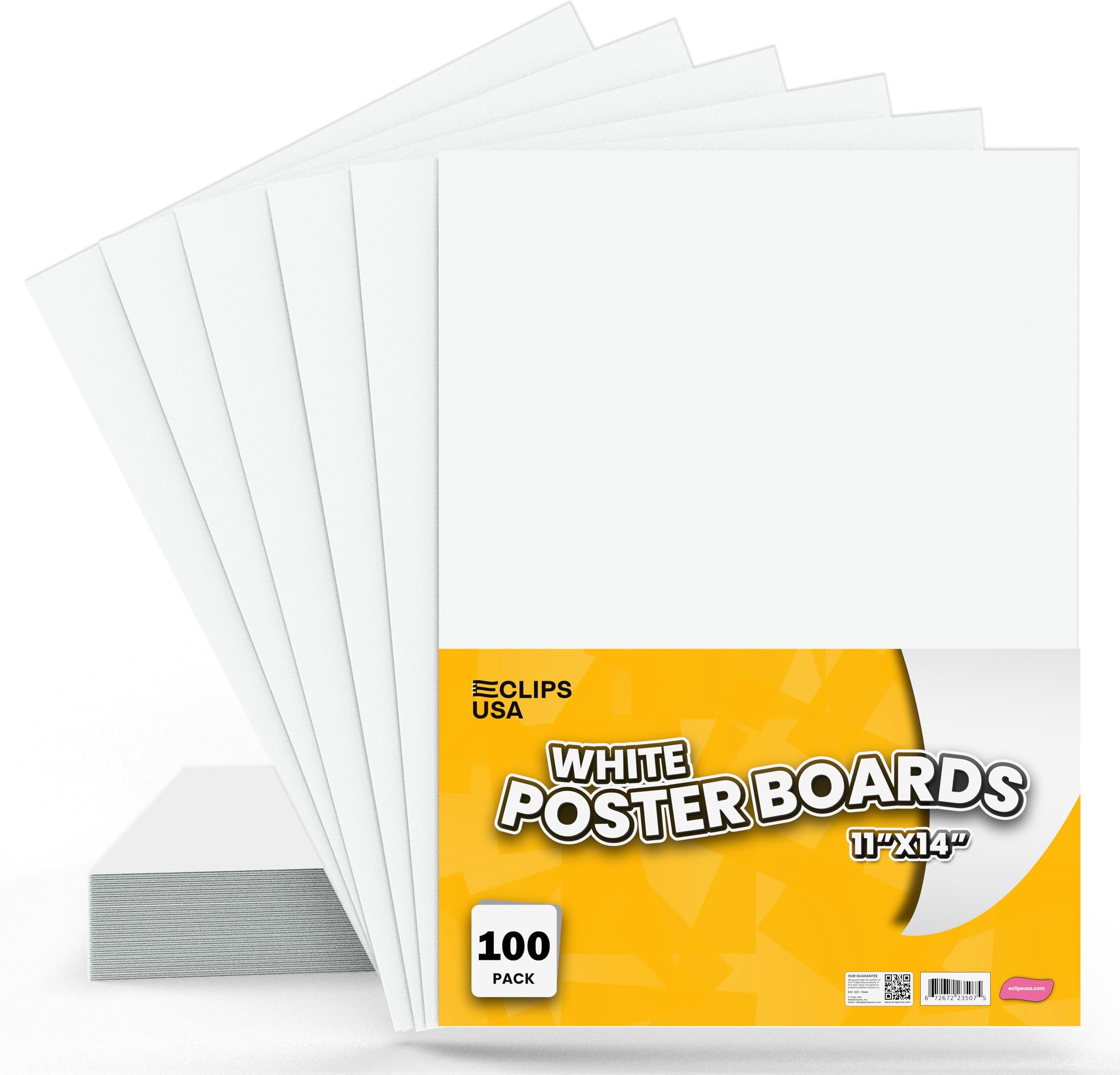 Amazon.com: School Smart Poster Board, 11 x 14 Inches, White, Pack of ...