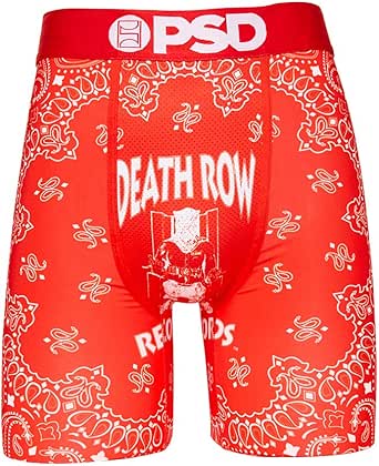 PSD Men's Death Row Red Band Boxer Briefs, Red, XXL at Amazon Men’s ...