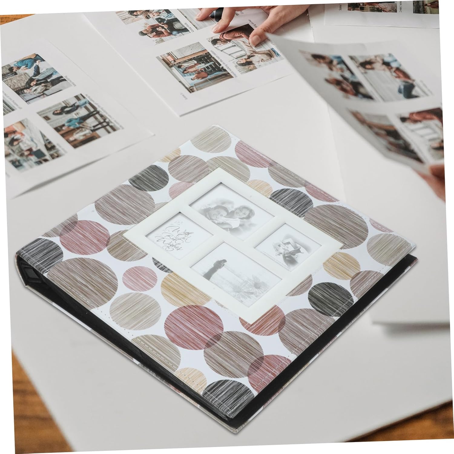 BESPORTBLE 1 Small Photo Book Album with Front Window & DIY Circle ...