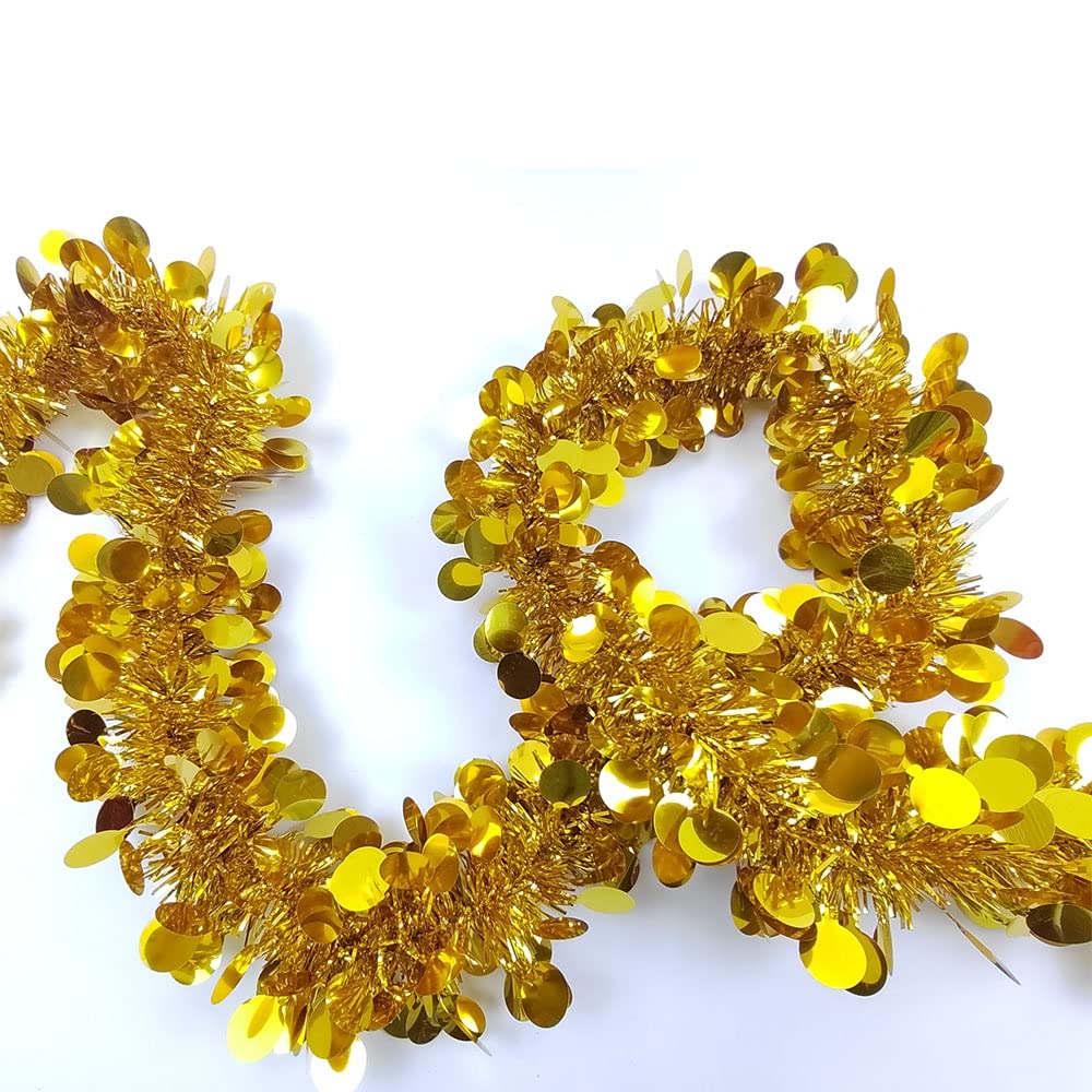 Amazon.com: RIIPOO Tinsel Garland Decorations, Multicolor Thick Tinsel ...