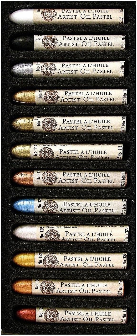 Amazon.com : Pentel Arts Metallic Oil Pastels : Arts, Crafts & Sewing