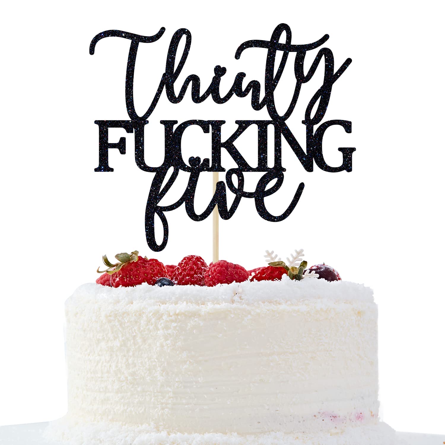 Amazon.com: Thirty Fucking Five Cake Topper - Happy 35th Birthday Cake ...