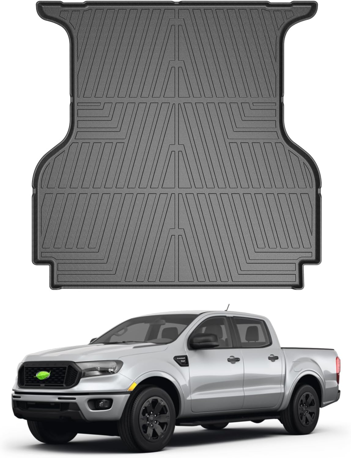 Amazon.com: Mixsuper Truck Bed Mat for Ford Ranger SuperCrew 2019-2023 ...