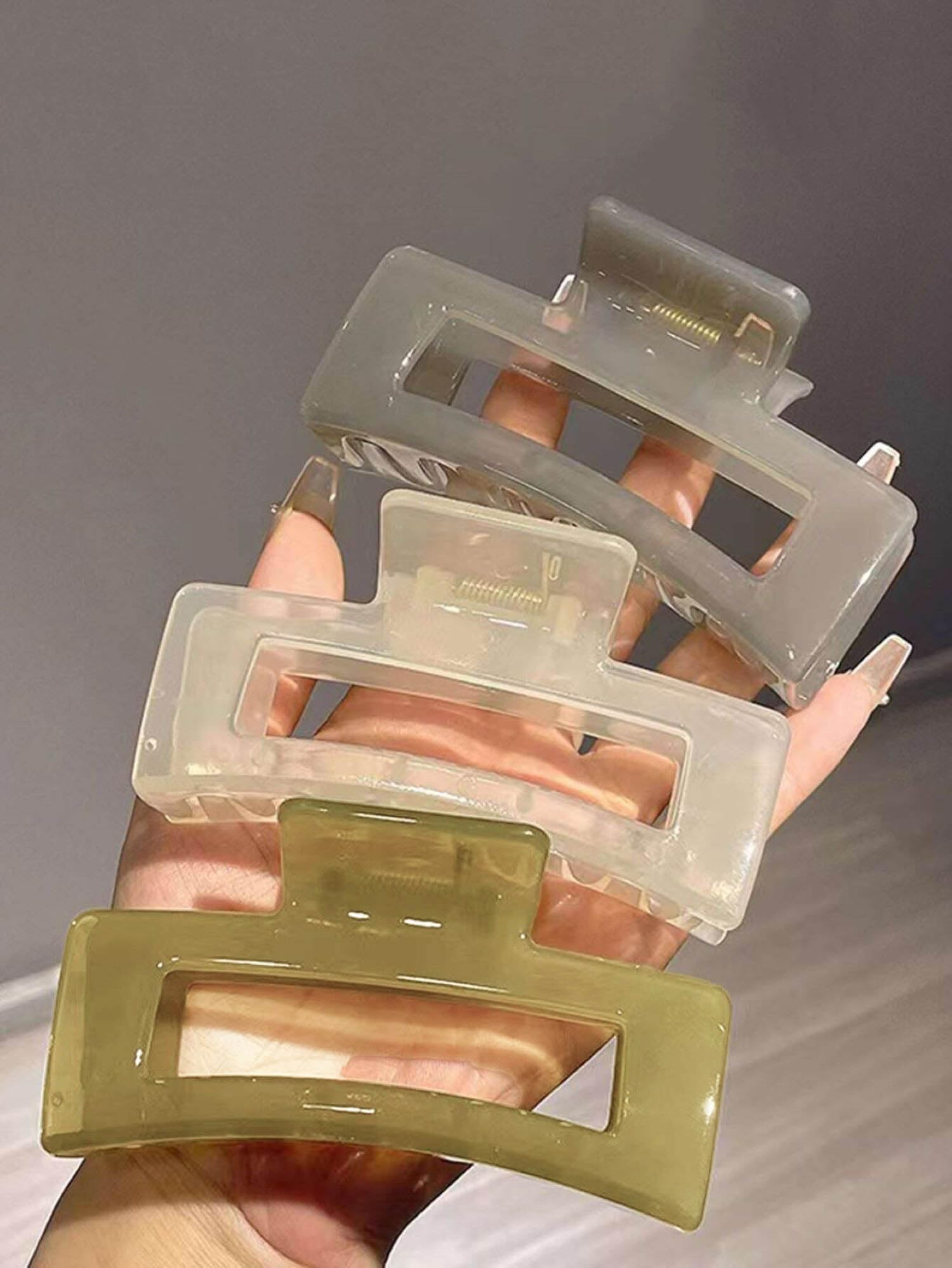 Amazon.com : Extra Large Hair Claw Clips for Women, 5 Inch Unbreakable ...