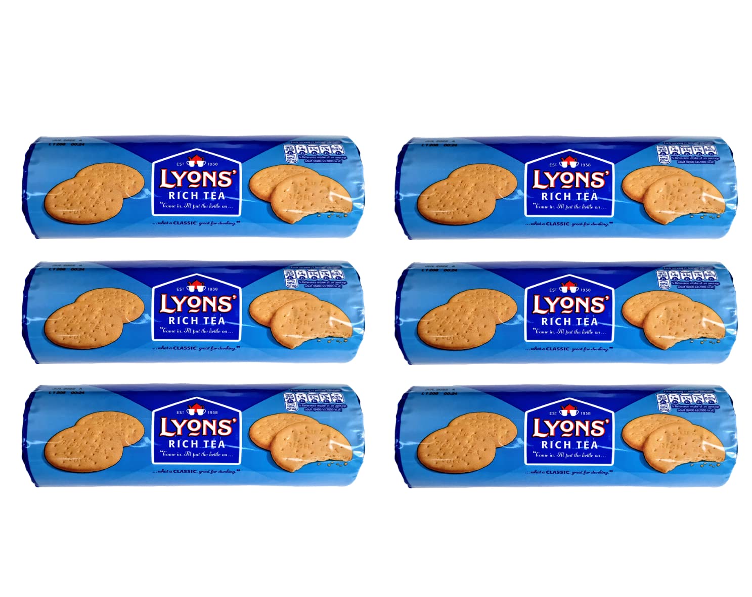 Buy Lyons Rich Tea biscuits 6 x 300g, classic snack for dunking Online ...
