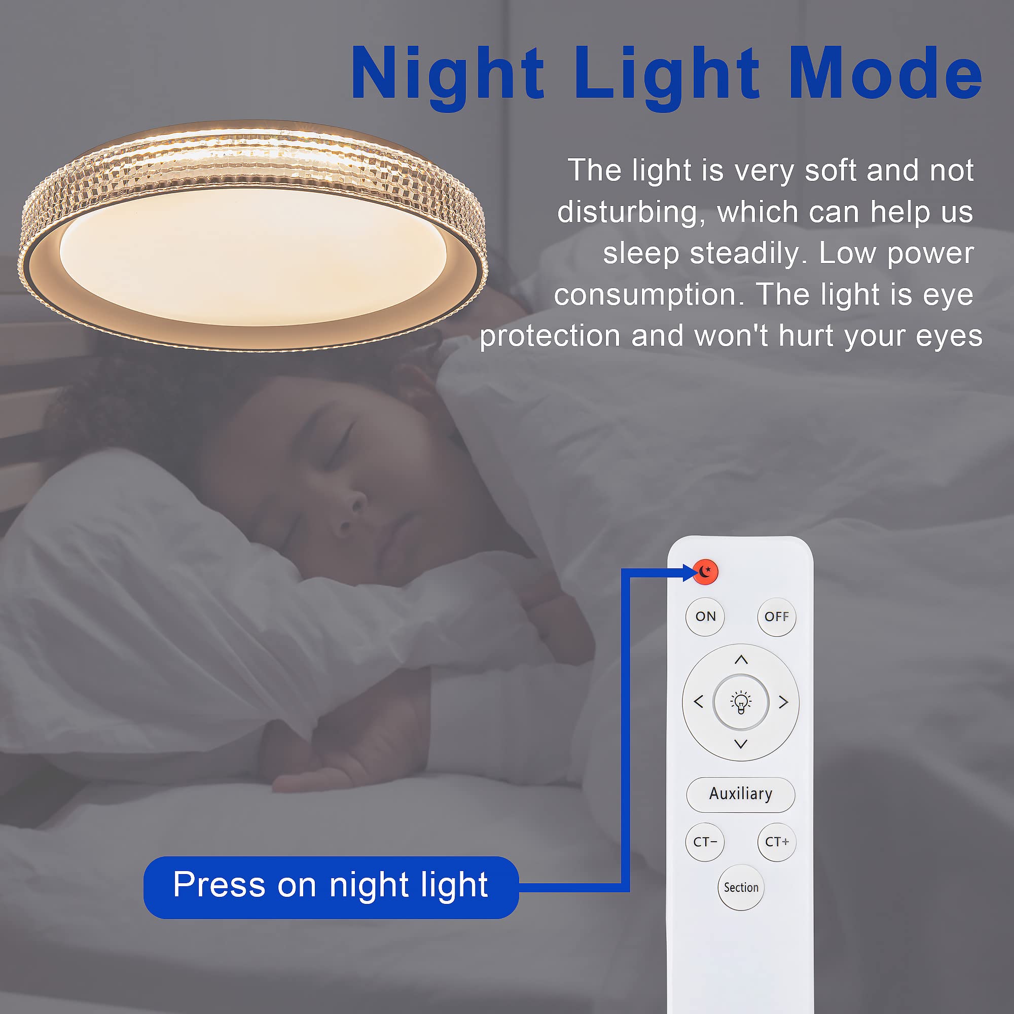 Remote Controlled Led Low Voltage Overhead Lighting LED Ceiling Light