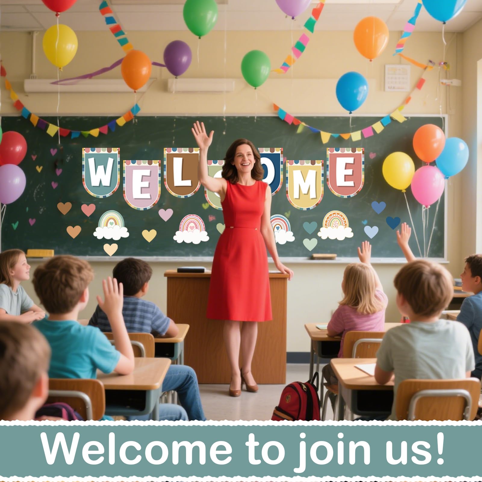 Snapklik.com : 35 Pieces Welcome Bulletin Board - Bohemian Classroom ...