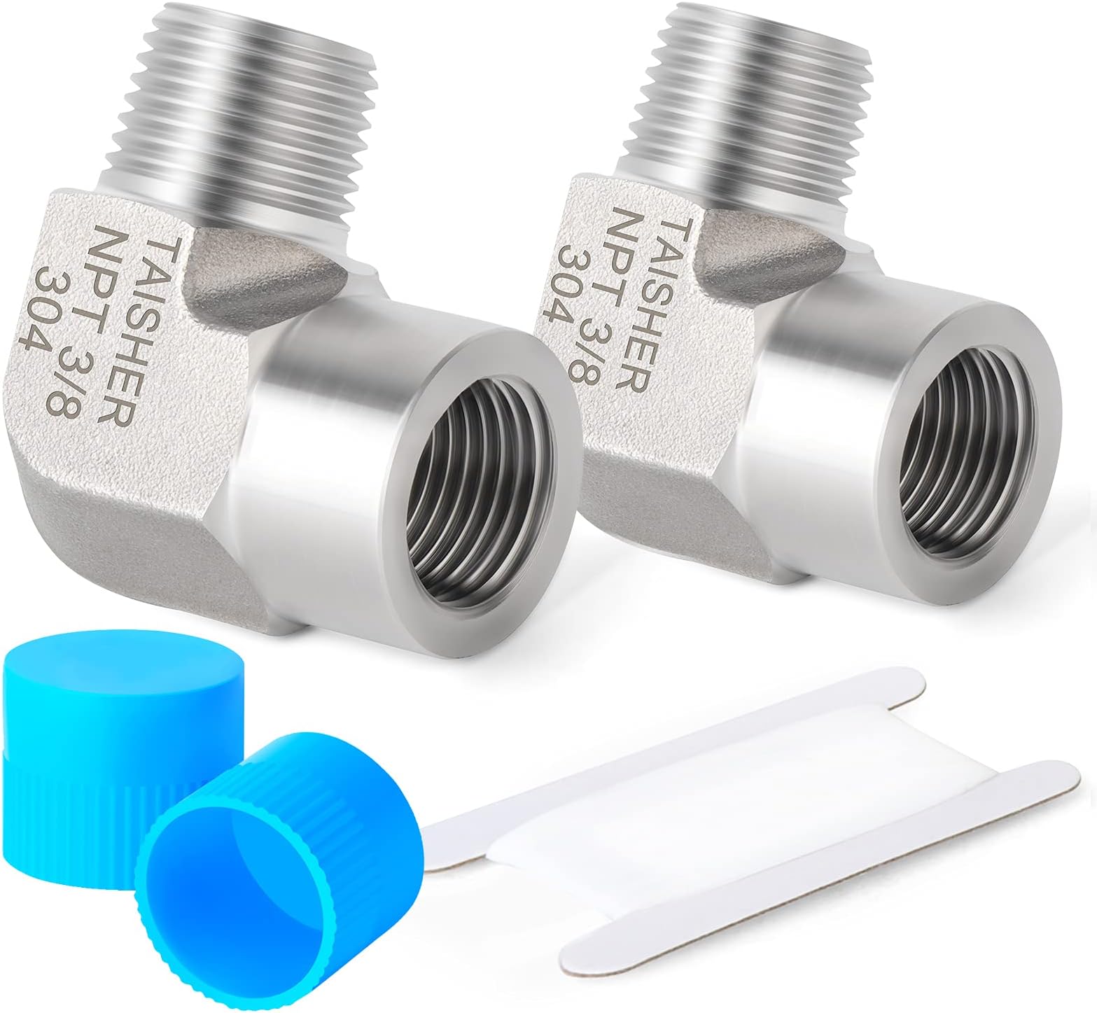 Amazon.com: S SYDIEN 2Pcs 304 Stainless Steel 90 Degree Elbow 3/8" NPT ...