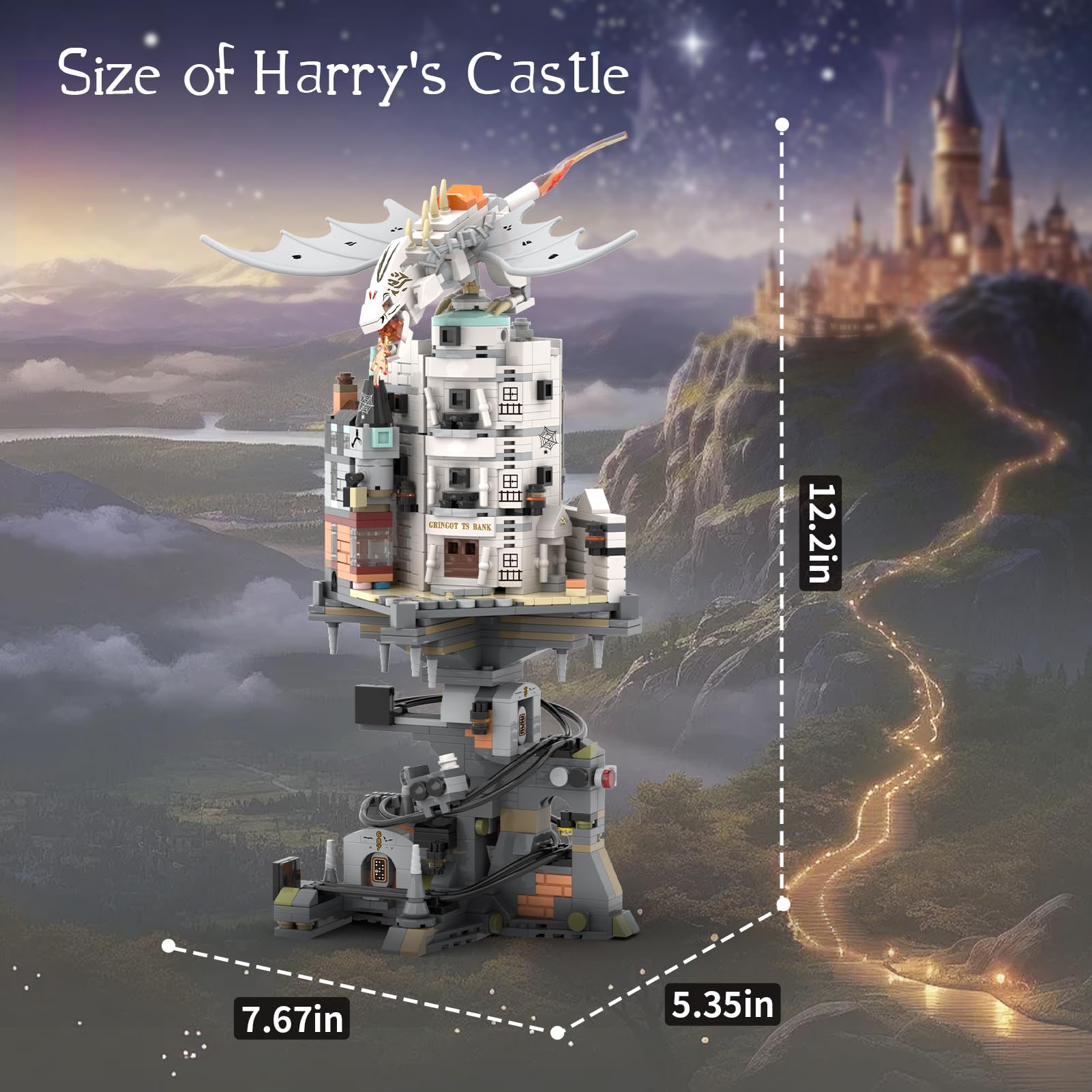 Snapklik.com : Wizarding Bank Building Blocks, Harry Castle Building ...