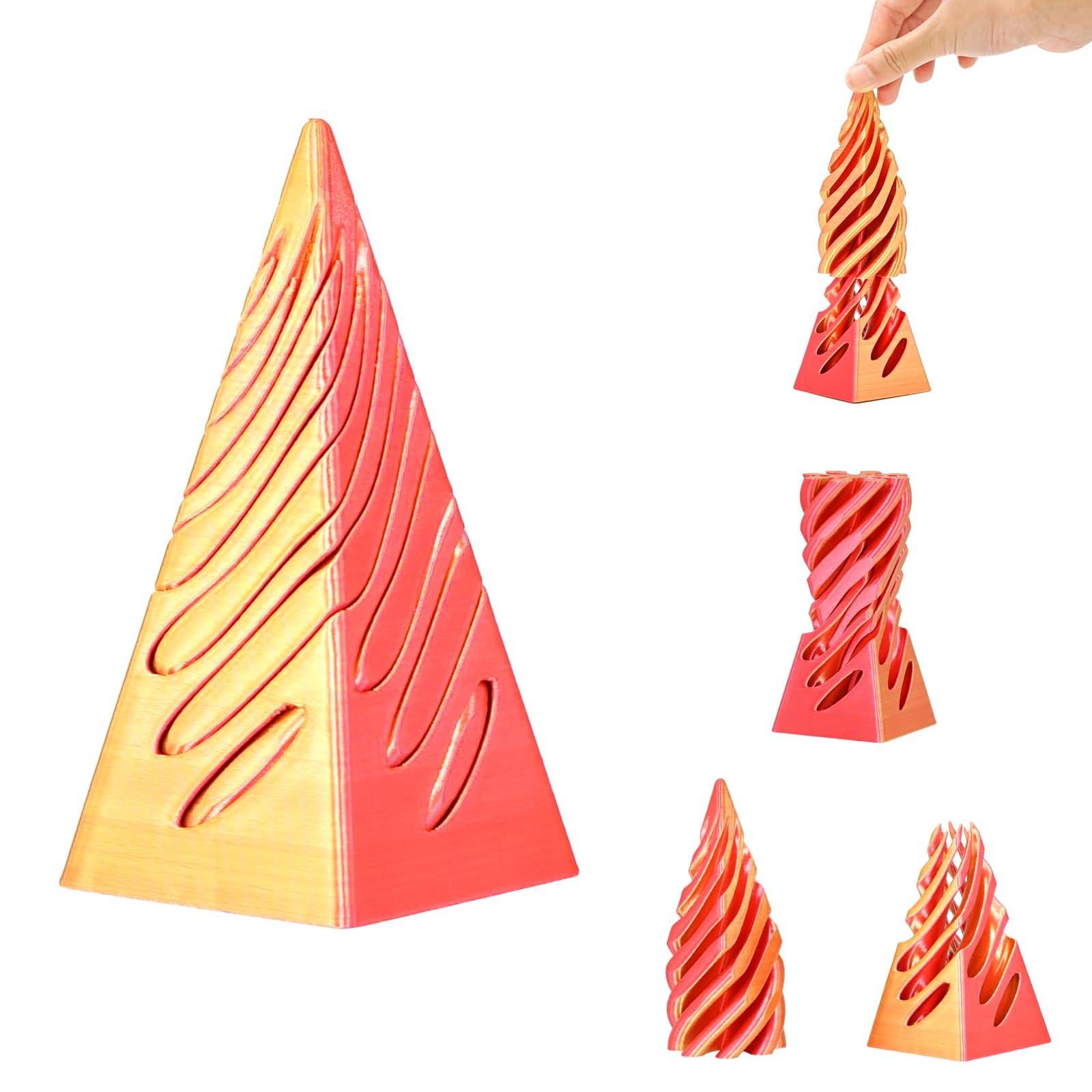 Snapklik.com : Impossible Pyramid Passthrough Sculpture, 3D Printed ...