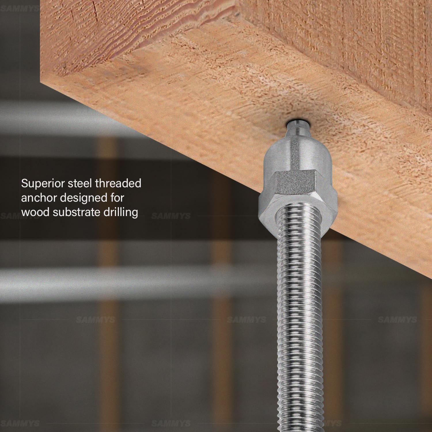 Cleat Wood Everflow 8269957-25 3/8" Screw Swivel Threaded Rod Anchor ...