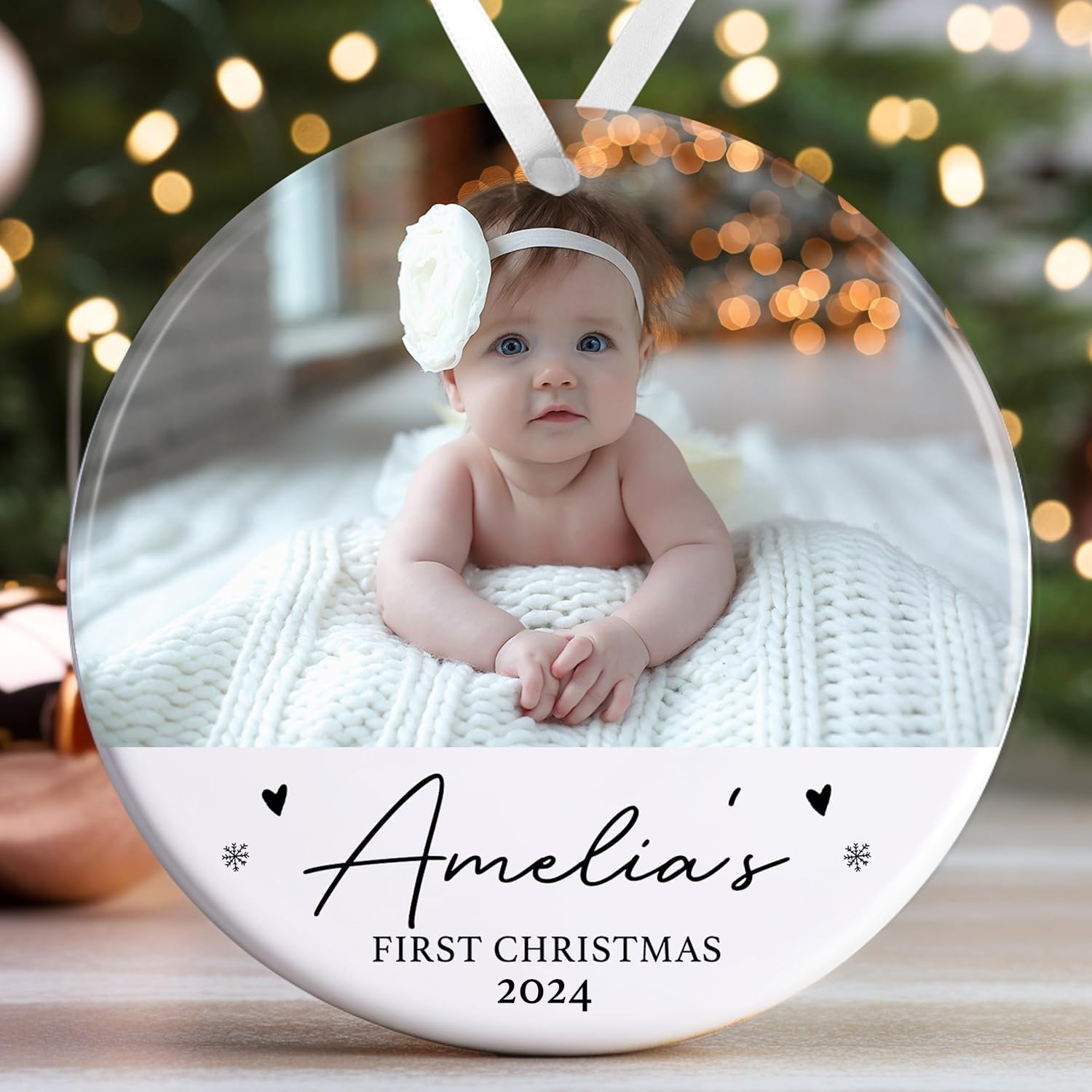 Personalised Babys First Christmas Bauble | Babys 1st Christmas Bauble ...