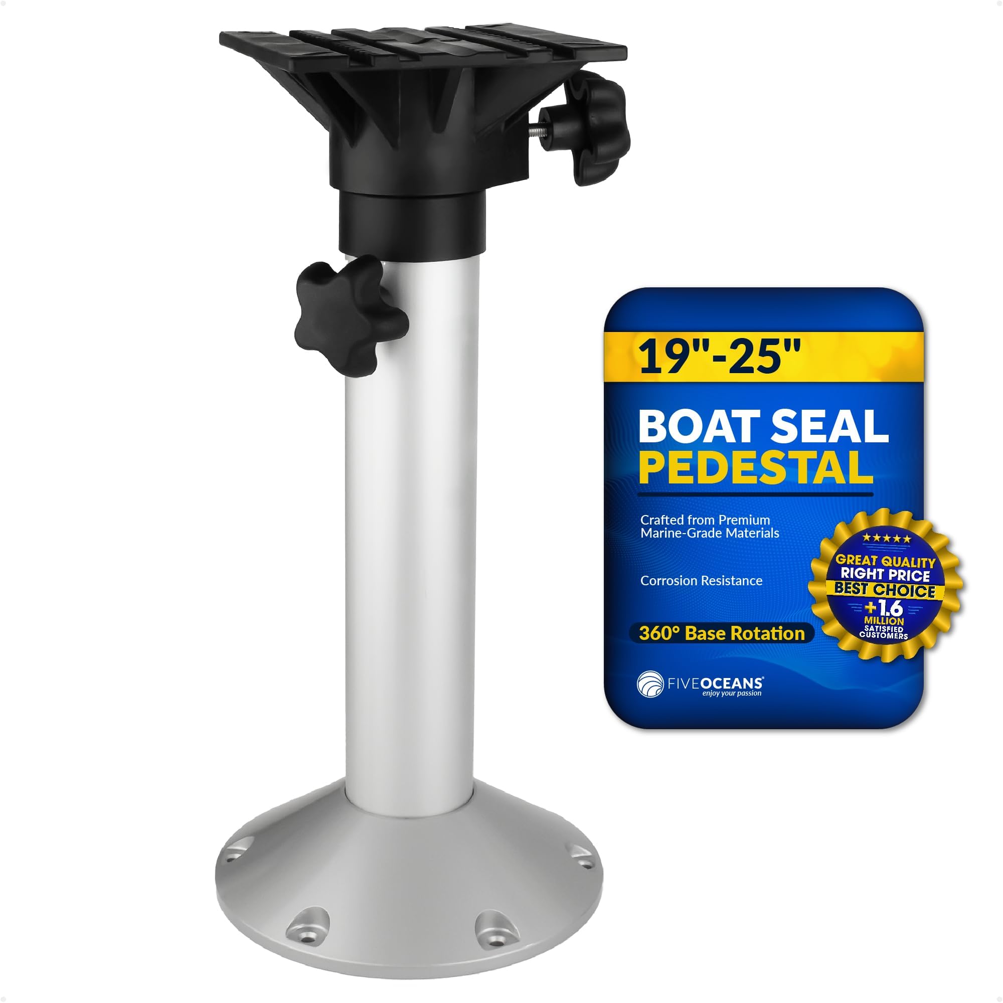 Amazon.com : Adjustable Boat Seat Pedestal,Adjustable Height 11 ½-17 ½ ...