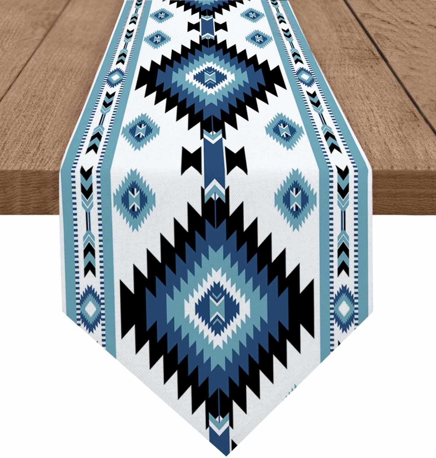 Amazon.com: Cotton and Linen Triangle Table Runners 60 Inches Long ...