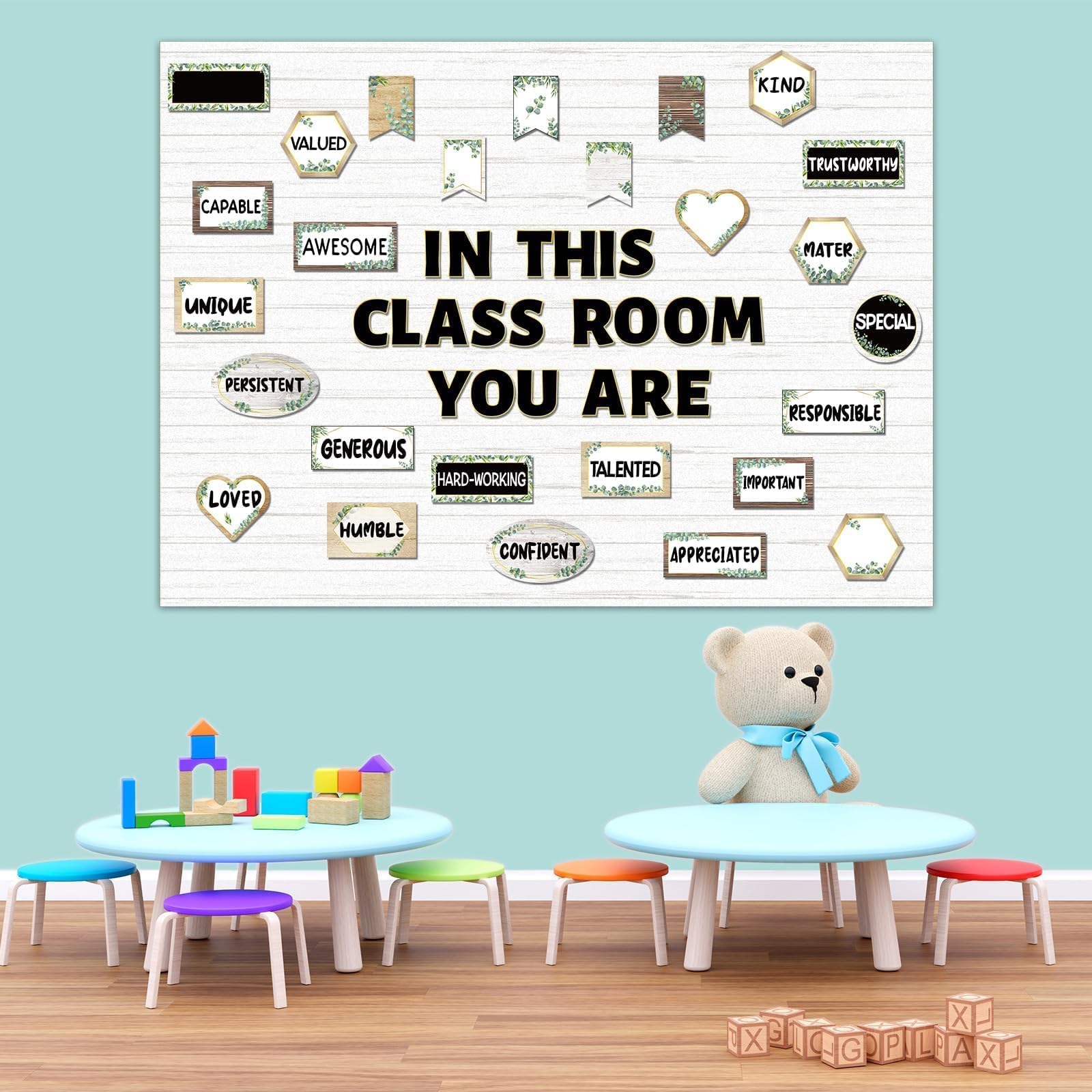 Snapklik.com : Rustic Bulletin Board Paper Roll White Wood Bulletin ...