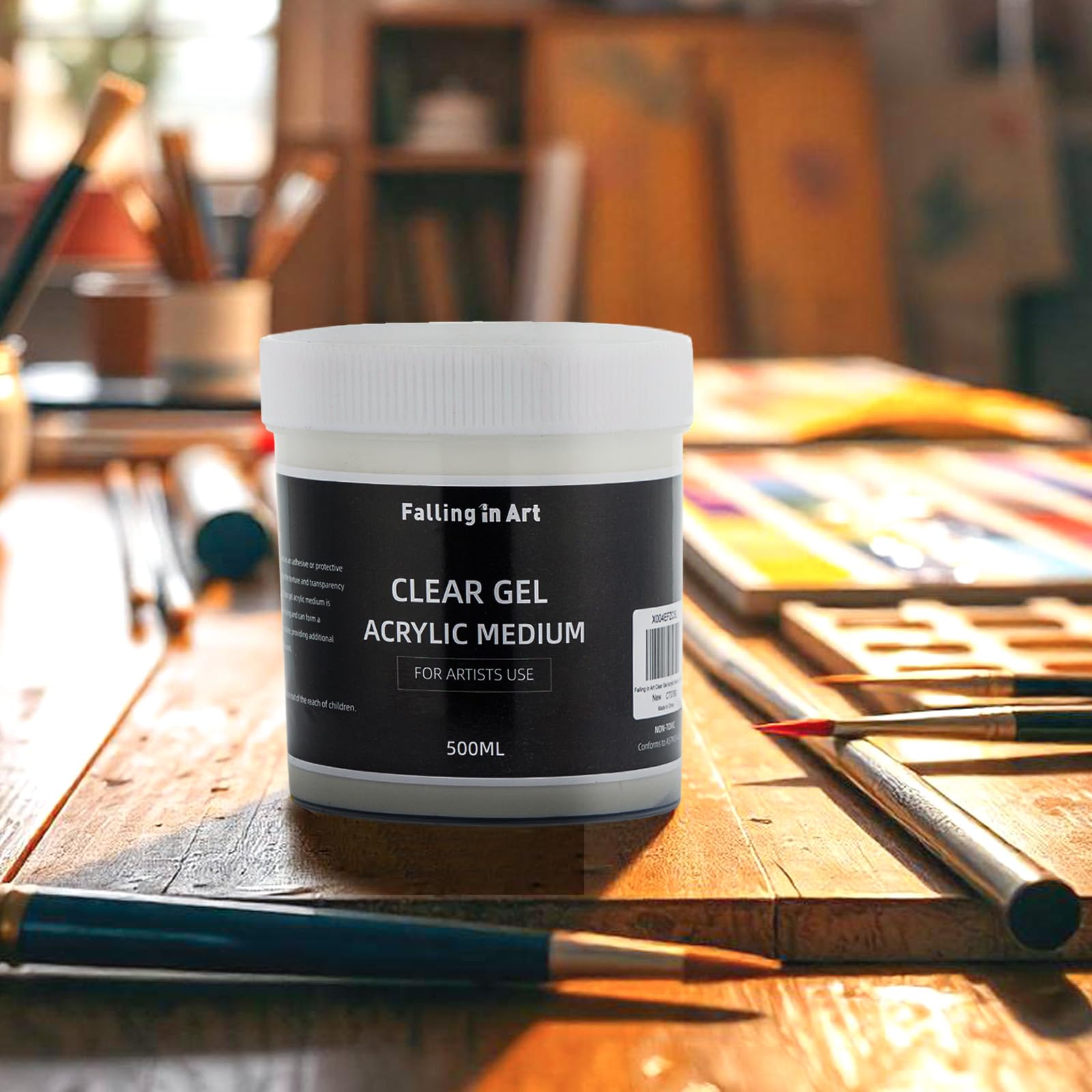 Snapklik.com : Falling In Art Clear Gel Acrylic Medium, 500ML/16.9Oz ...