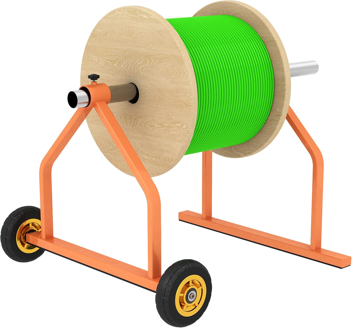 Wire Spool Rack, Portable Cable Caddy with Wheels, Wire Dispenser Rack ...