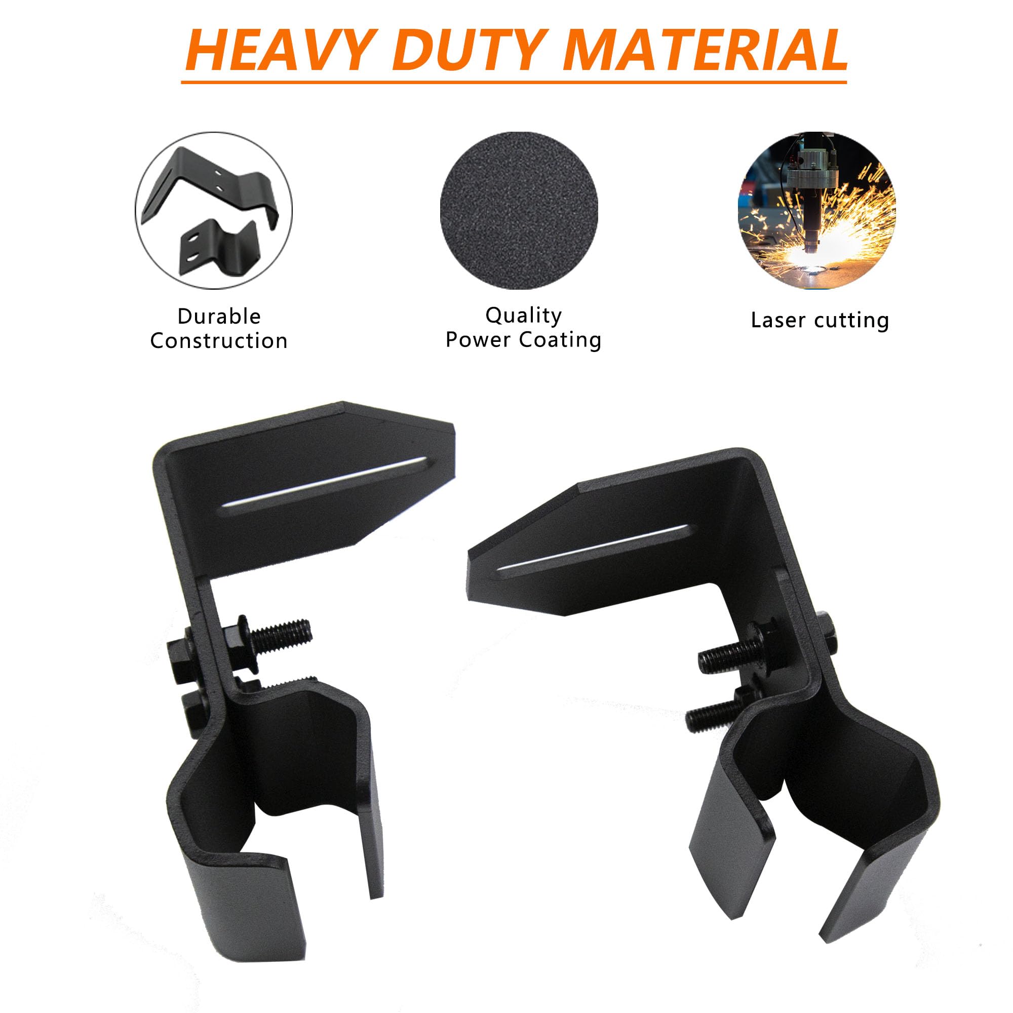 Snapklik.com : UTV Light Bar Mounts For Polaris Ranger Windshield Pro ...