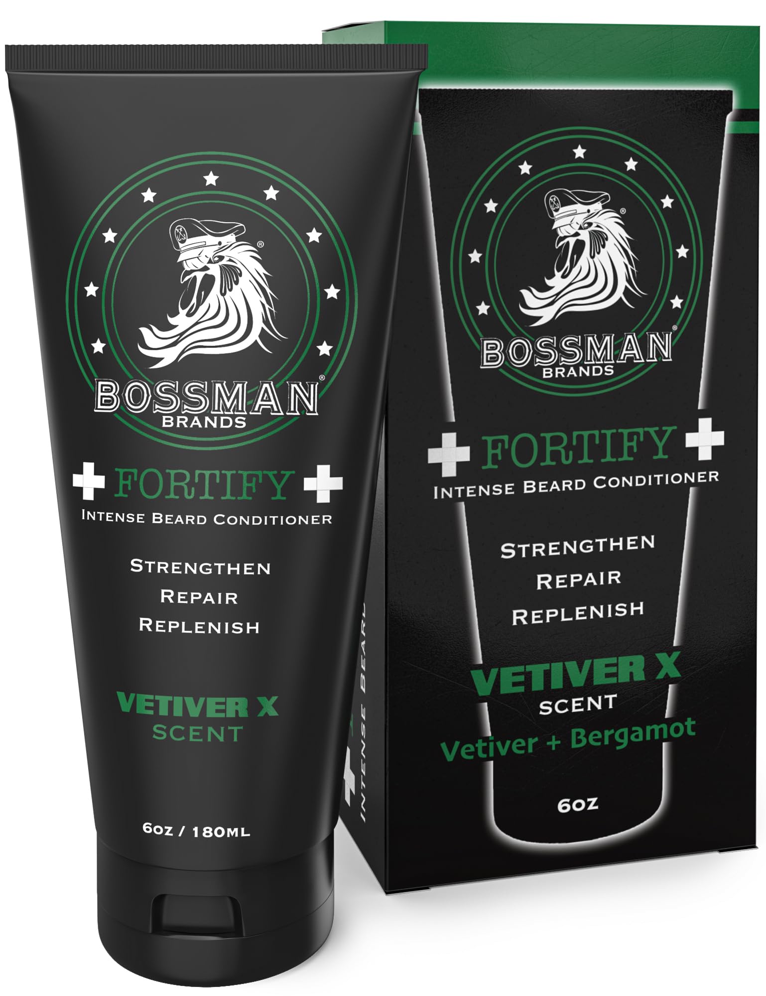 Amazon.com : Bossman Fortify Intense Beard Conditioner - Shower Beard ...
