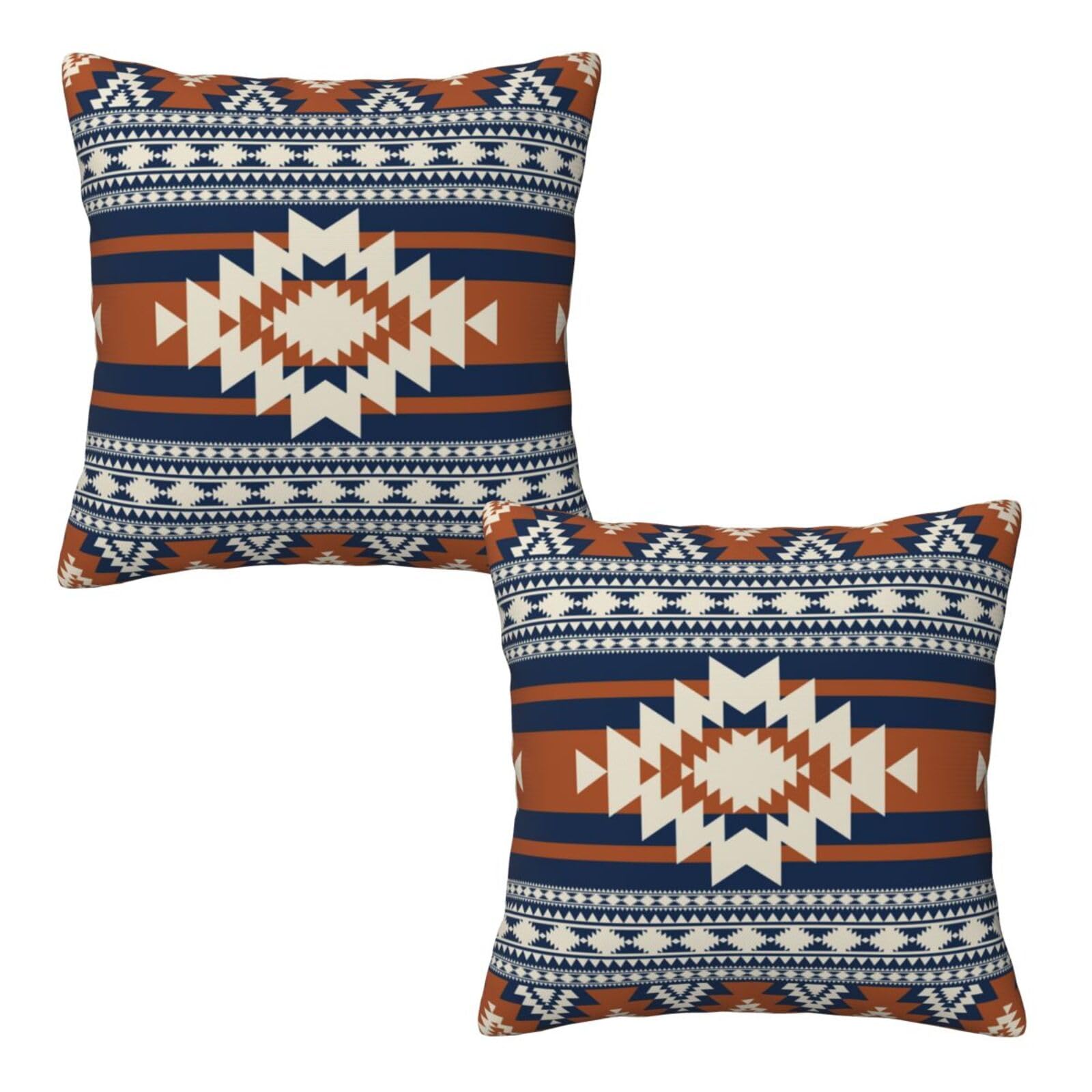 Amazon.com: Boho Aztec Throw Pillow Covers 18x18 Set of 2, Western ...