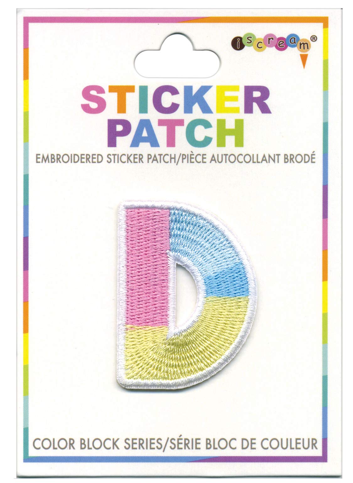 Snapklik.com : Iscream Pastel Color Block Embroidered Accent Alphabet ...