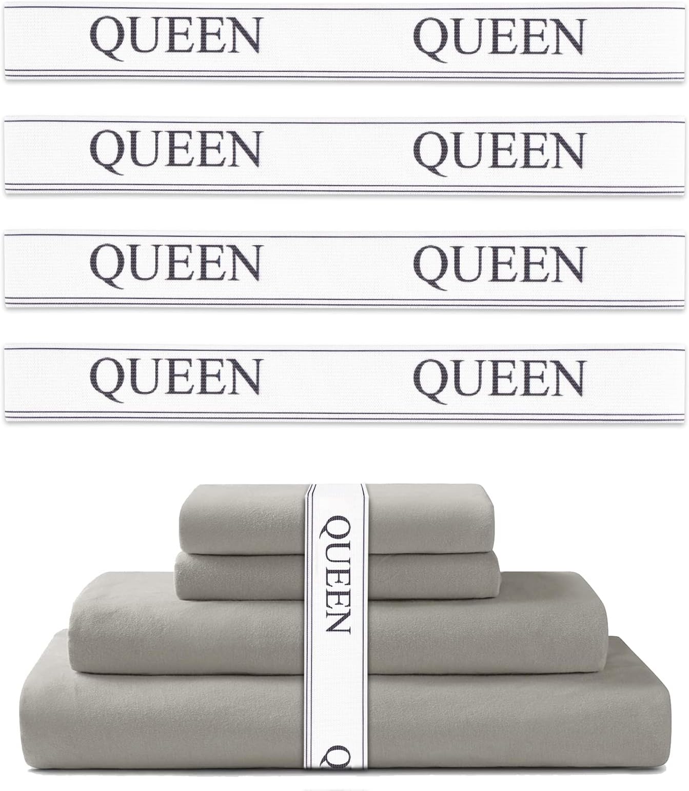Amazon.com: Bed Sheet Organizer Bands - Sheet Keepers for Organizing ...