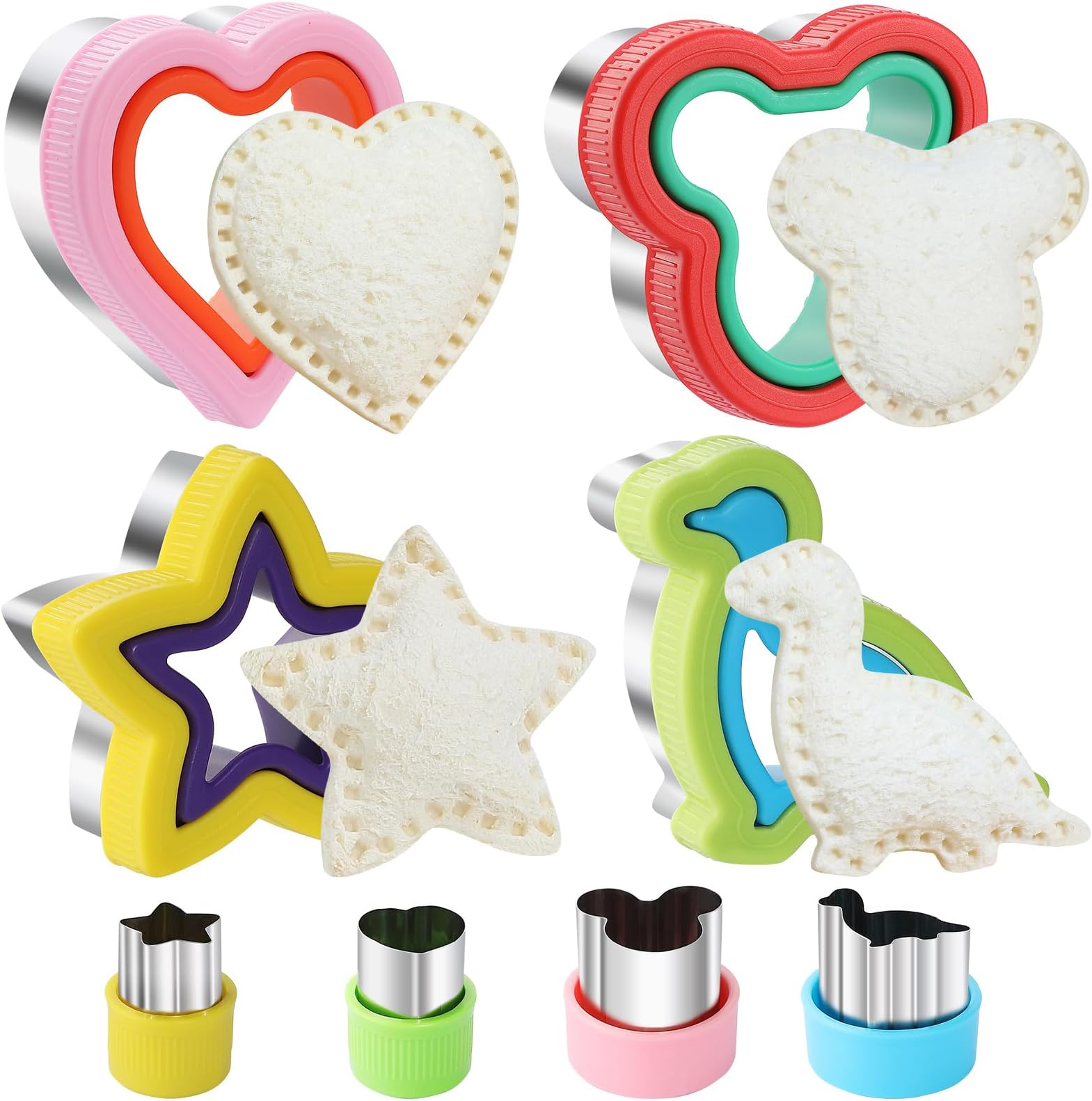 GET FRESH Sandwich Cutters for Kids – Childrens Cutters Set with 5 ...